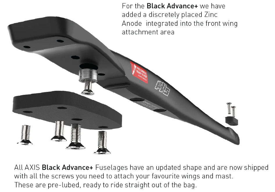 Axis Black Short Advance+ Fuselage (700mm Length)