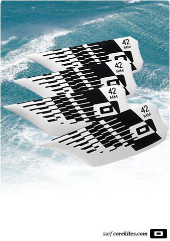 Core 42mm Kiteboard Fins (pack of 4)